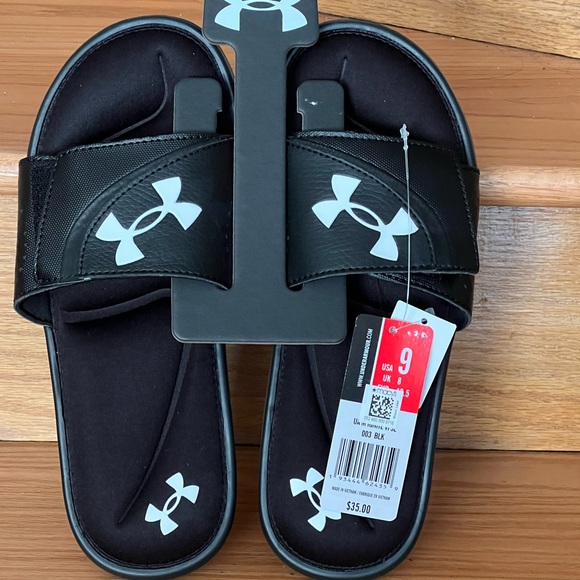 Under Armour | Shoes | Under Armour Mens Ignite Black Slide | Poshmark